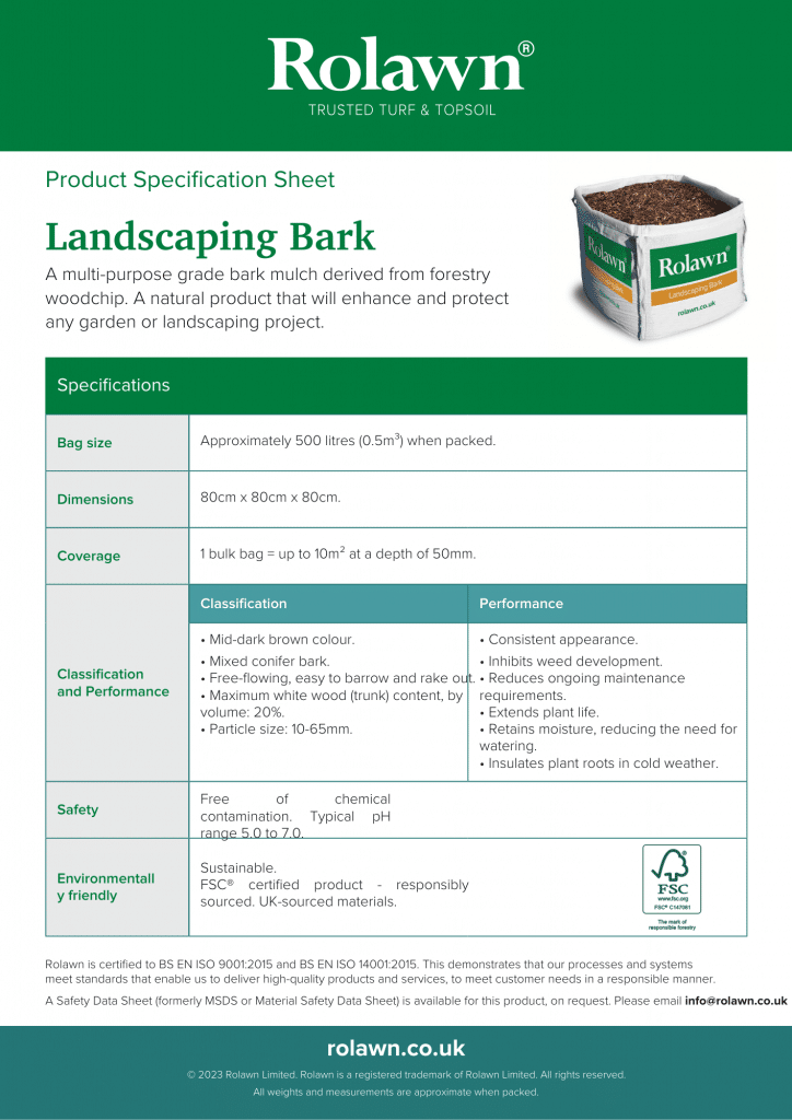Downloadable Product Technical Specification Sheets | Rolawn