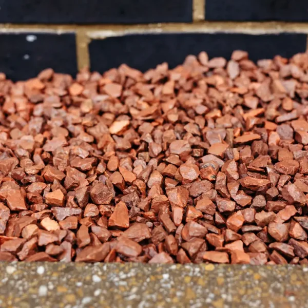 Red Granite Chippings 14mm Bulk Bag | Rolawn